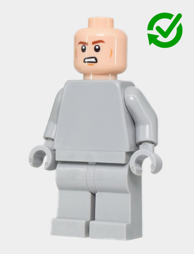 Angry LEGO® Head 1 | Valiantbricks