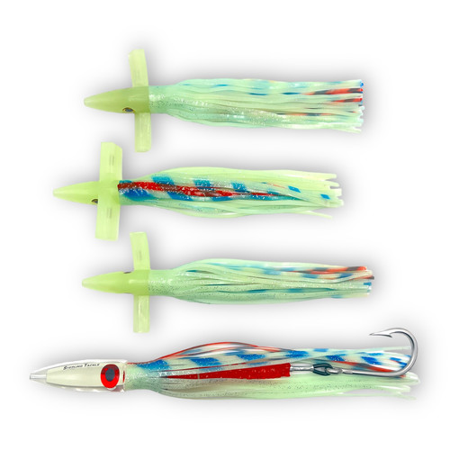 Lg. Glow in the Dark Triple Bird Chain | Sterling Tackle