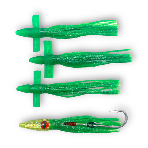 Sm. Green Triple Bird Chain | Sterling Tackle