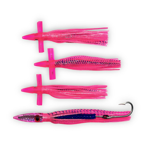 Lg. Pink Tiger Triple Bird Chain | Sterling Tackle