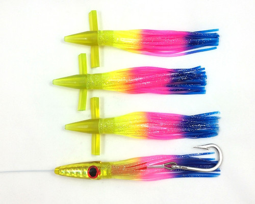 Sm. Rainbow Triple Bird Chain | Sterling Tackle