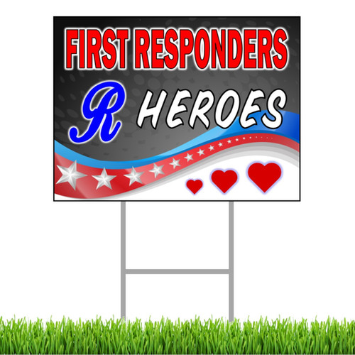 First Responders Yard Sign | skyline graphics