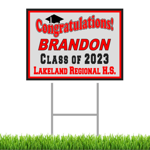 Personalized Graduation Yard Sign | skyline graphics