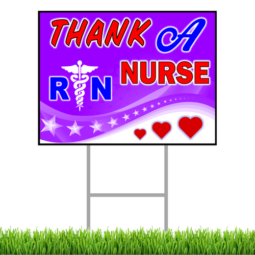 Thank A Nurse Yard Sign | skyline graphics