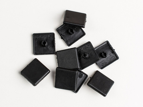 30x30 Aluminium Profile End Caps Black | Mech Shop
