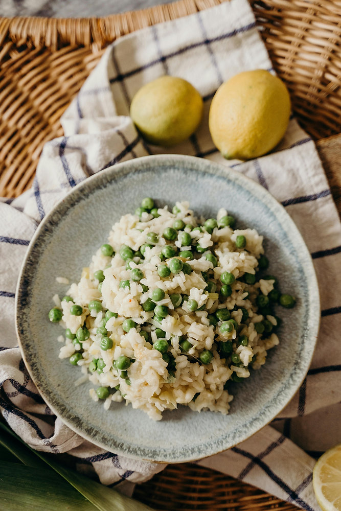 Elevate Your Spring Dining with This Delicious Pea Risotto Recipe