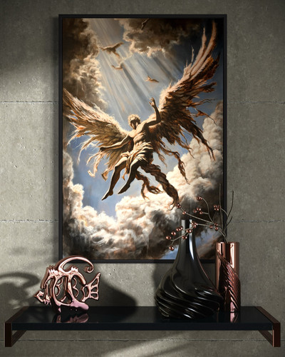 Icarus Faces Fate | Luke Leal Art