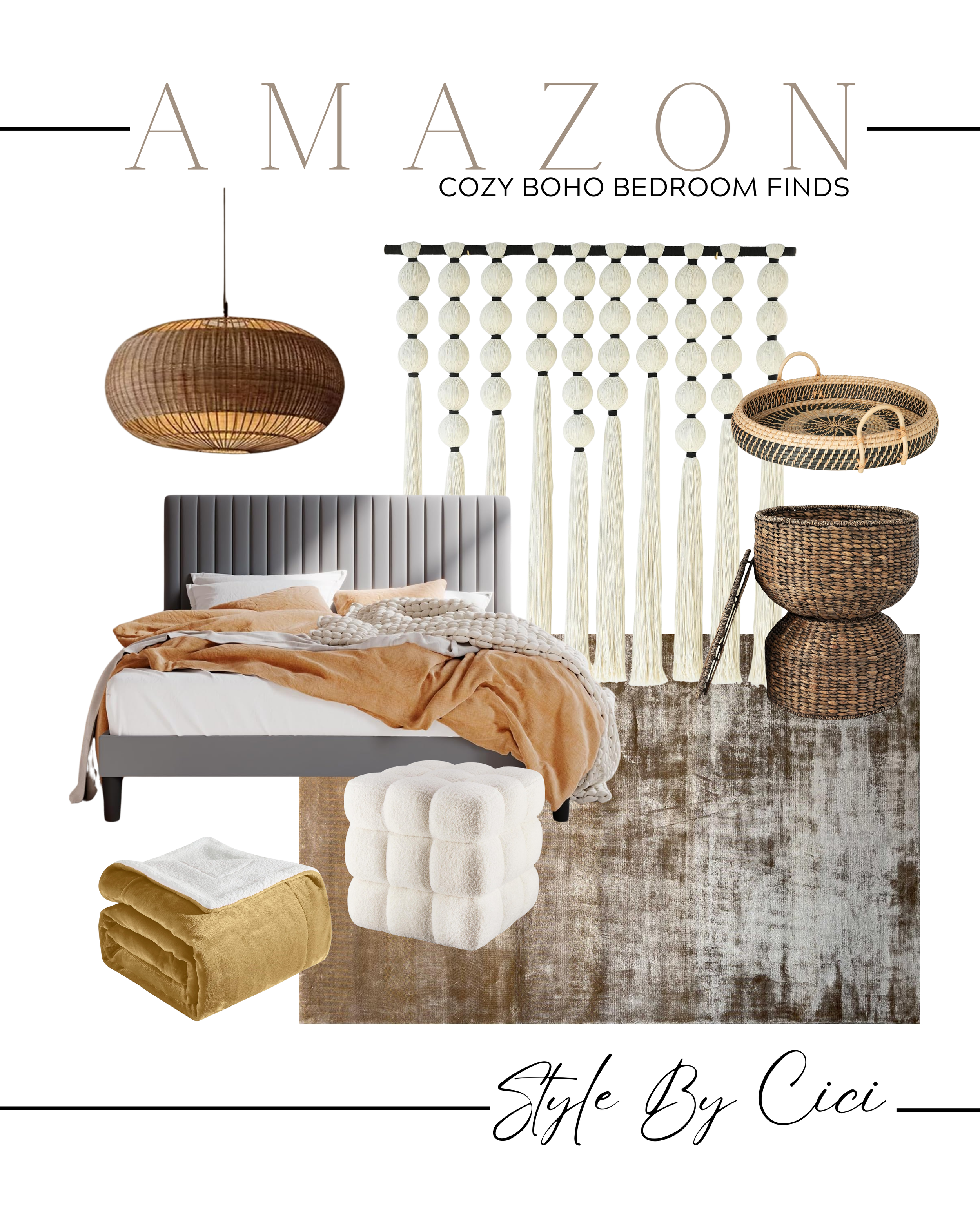 Cozy Boho Bedroom Furnishings