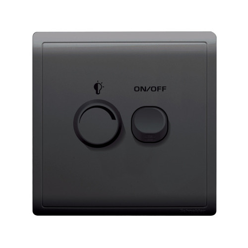 施耐德 Pieno 寫意黑 單位 光暗掣 | 彩星電業