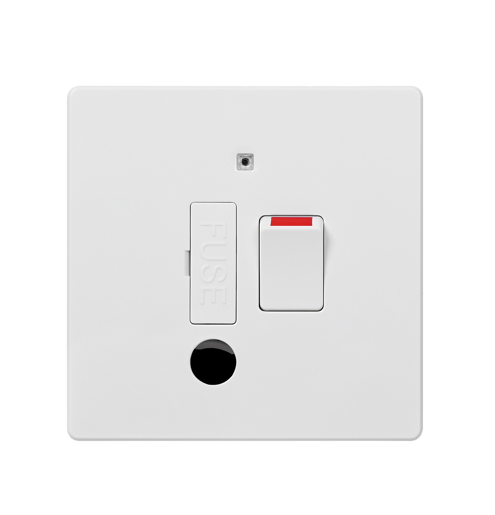 MK Aria 白 13AFuse有掣有燈 接線蘇 | 彩星電業