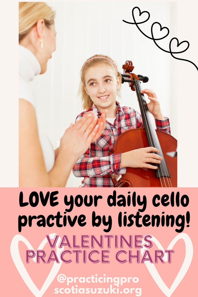 Valentine's Themed Listening Chart