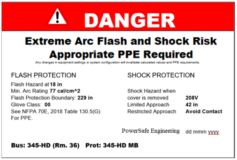 Arc Flash Label Requirements