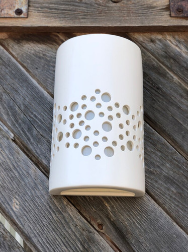 Ocean Bubbles Outdoor Ceramic Wall Sconce Lights - Exterior Wall ...