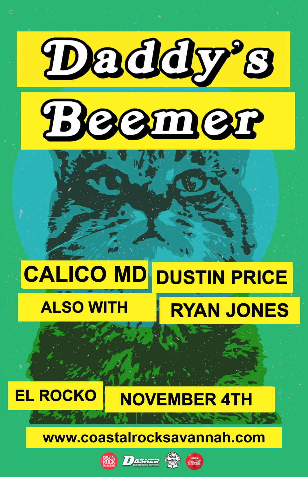 Daddy's Beemer, Calico MD, Dustin Price, Ryan Jones at El Rocko | aurafest