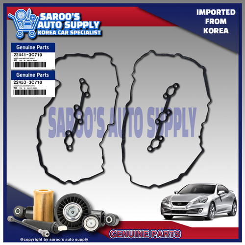 [V6] Rocker / Valve Cover Gasket / Genesis Coupe (08-16) /22441-3c710 ...