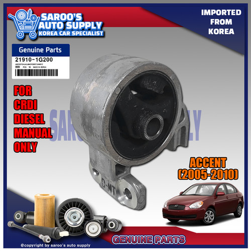 Roll Rod Bracket/Engine Support/Accent (05-10)/21910-1G200, 21930-1G200 ...