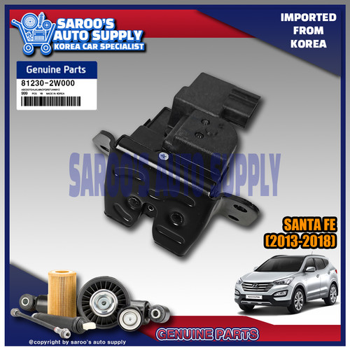Trunk/Tailgate Door Latch / Santa Fe (13-18) , 81230-2W000/3Z000 ...