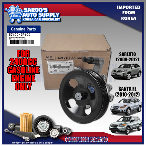 [Theta] Power Steering Pressure Pump/Santa Fe, Sorento /57100-2P200 ...