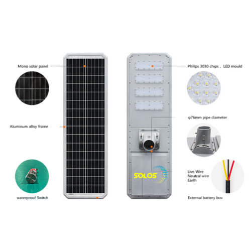 60W Hybrid Solar Street Light | Solos Lighting