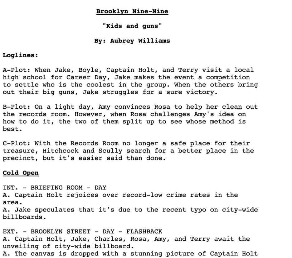 Writing A Spec Script: Part Two