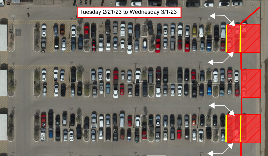 2/21/23 - 3/1/23 Yellow Parking Lot Improvements