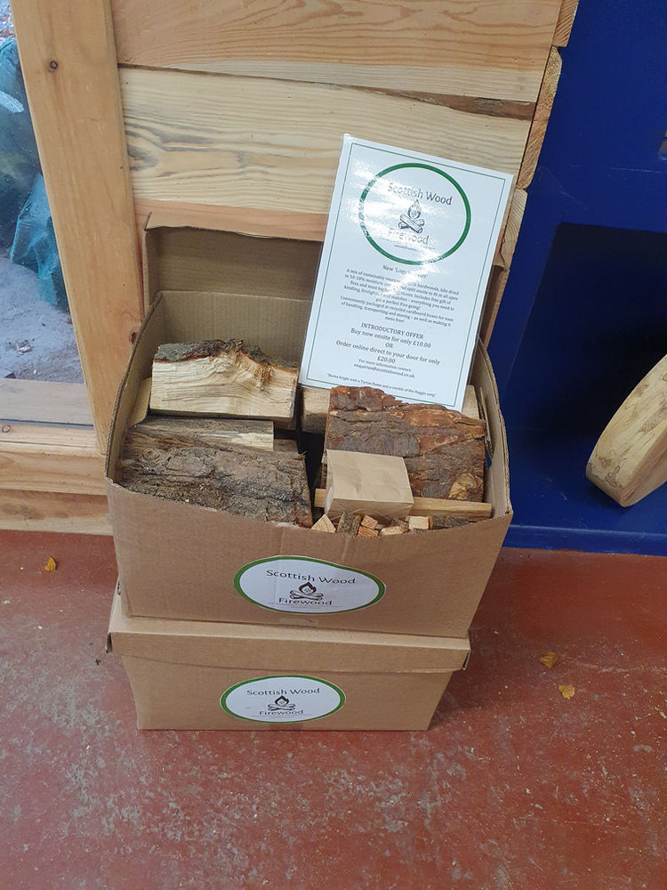 Logs in a box | Scottish Wood