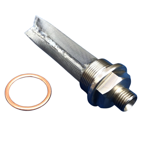 Oil Tank Output with Filter and 1/4BSP Thread | Kingpin Components