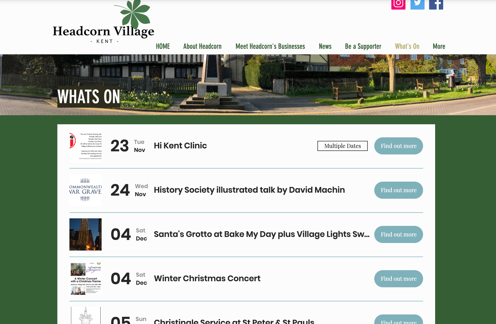 What's On | headcorn