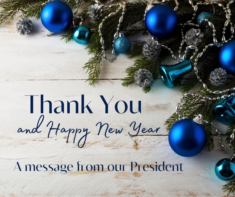 A Message From Our President