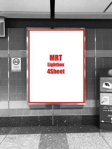 Light Box 4 Sheet (ป้ายรถไฟฟ้า MRT)