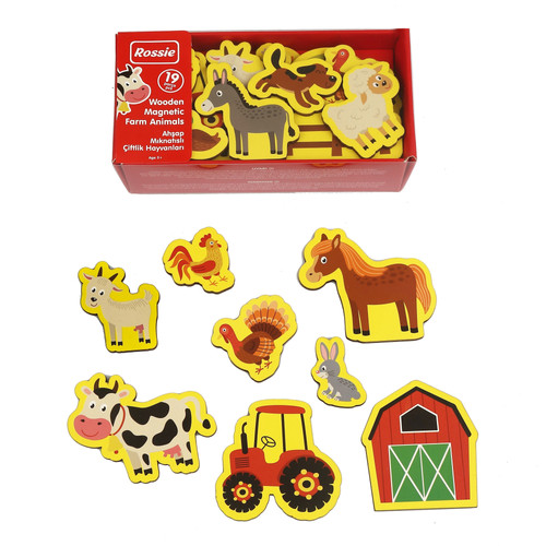 Wooden Magnetic Farm Animals | Rossie