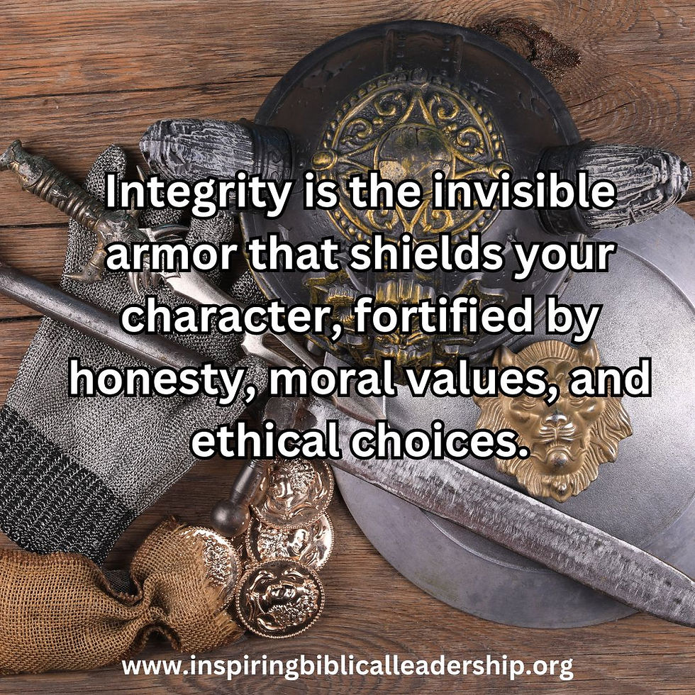 Choosing Integrity over Popularity: A Lesson in Leading from the Bible