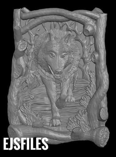 3D stl file Wolf | Ej's Files