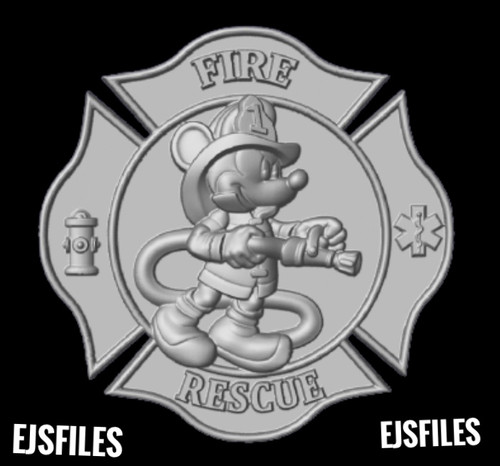 3d stl file Mickey Fire Rescue | Ej's Files
