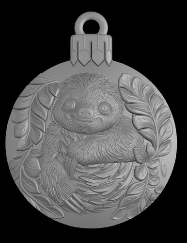 3D stl file Sloth orn | Ej's Files