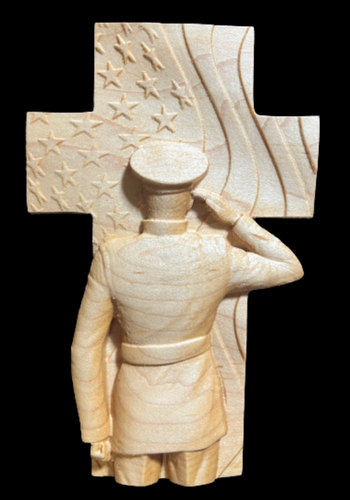 Soldier Salute Cross | Ej’s Boards