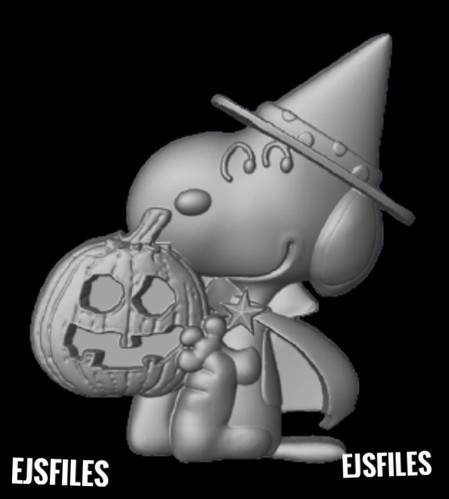 3d stl file Halloween Snoopy | Ej's Files