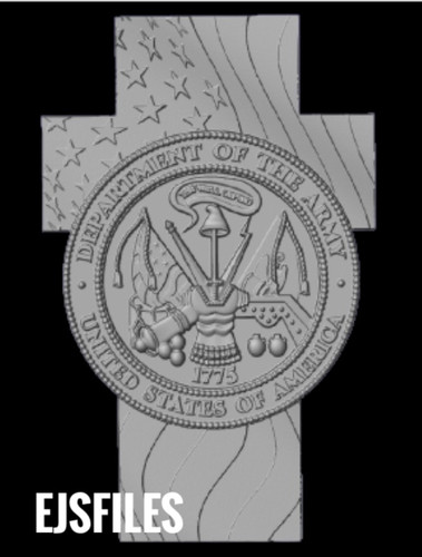 3d stl file US Army Cross | Ej's Files