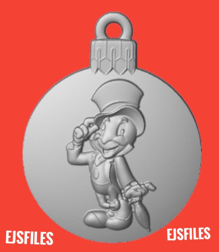 3d stl file Jiminy Cricket Ornament | Ej's Files
