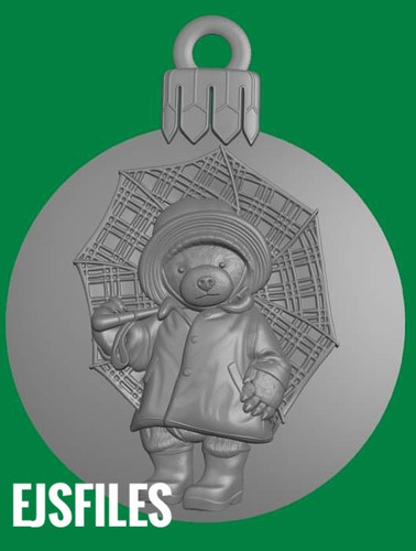 3d stl file Paddington Ornament | Ej's Files