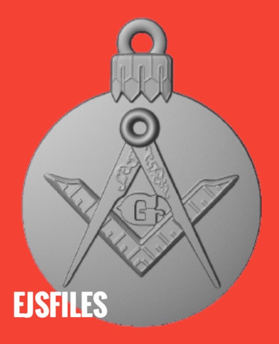 3d stl file Masonic Ornament | Ej's Files