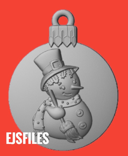3d stl file SnowWowan Ornament | Ej's Files