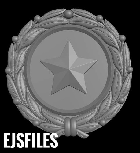 3d stl file Gold Star | Ej's Files