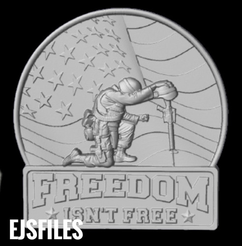 3d stl file Freedom Isnt Free | Ej's Files