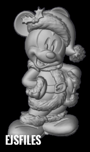 3d stl file Mickey Christmas | Ej's Files