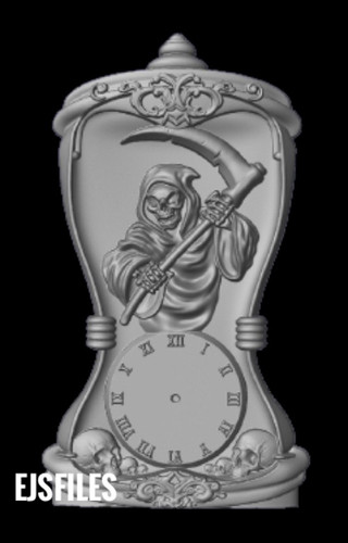 3d stl file Reaper Clock | Ej's Files