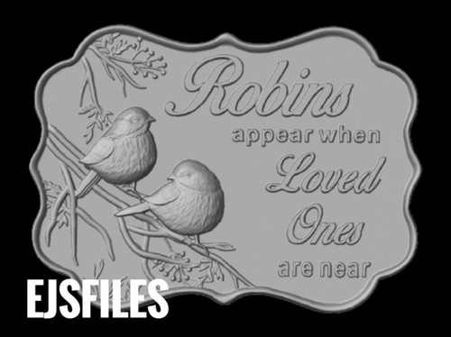 3d stl file Robins Appear Sign | Ej's Files