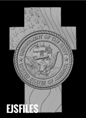 3d stl file US Navy Cross | Ej's Files