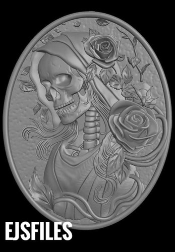 3d stl file Skull Rose | Ej's Files