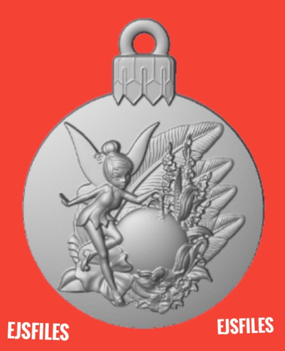 3d stl file TinkerBell Ornament | Ej's Files